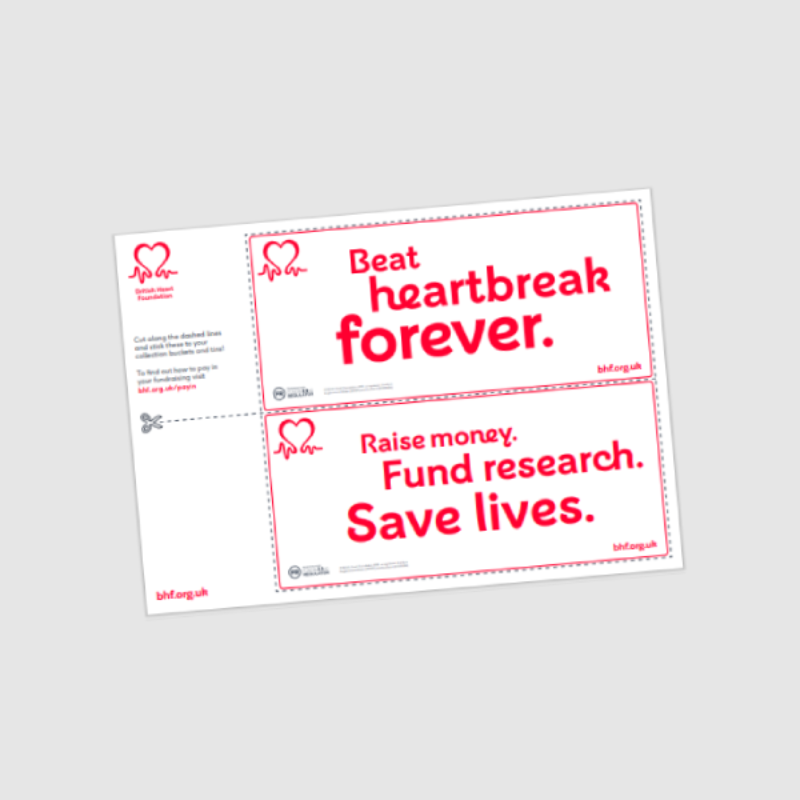 Fundraising materials - BHF