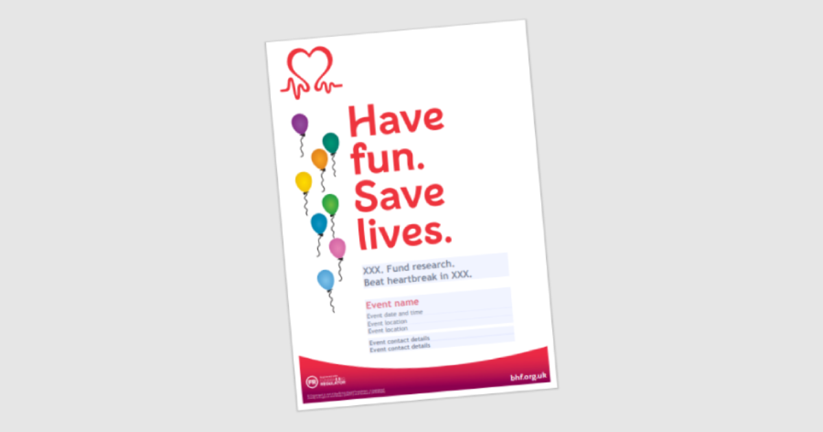 Fundraising posters - BHF