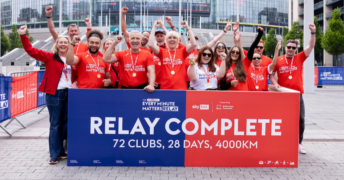 Heroic relay inspires over 20,000 people to learn lifesaving CPR - BHF